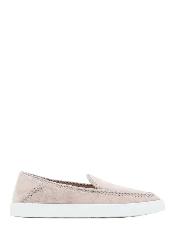 Giorgio Armani Galleria 3 Suede Slip-ons - Beige