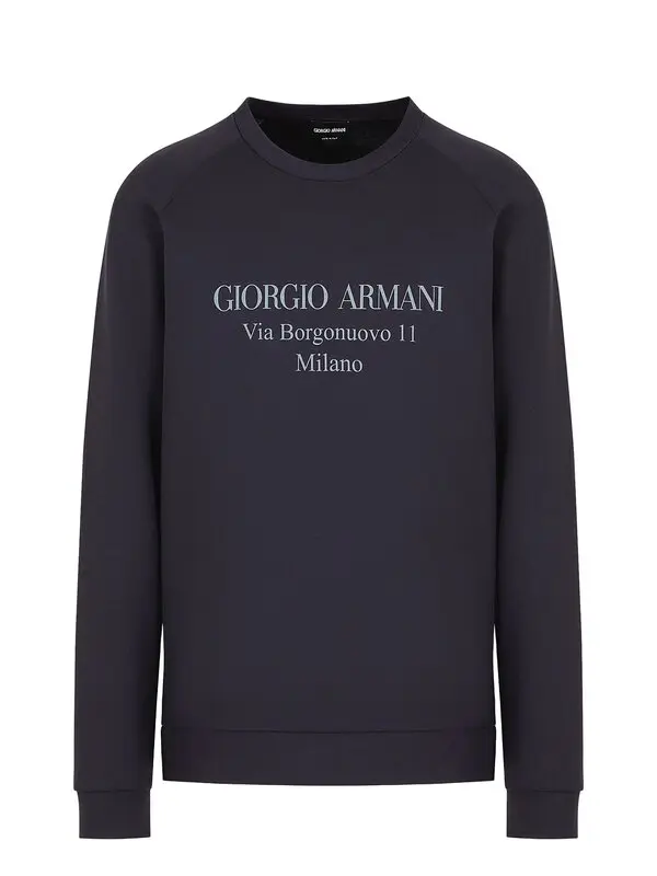 Giorgio Armani Borgonuovo 11 Sweatshirt - Navy_blue