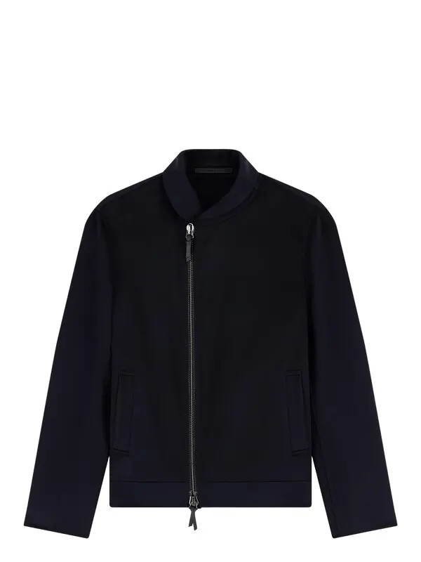Giorgio Armani Icon Cashmere Casentino Wool Blouson - Navy Blue