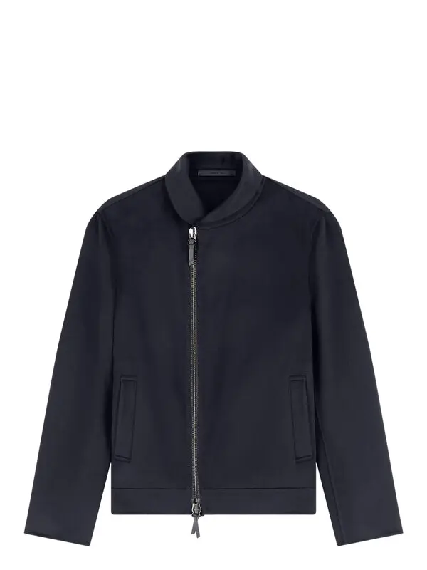 Giorgio Armani Icon Cashmere Casentino Wool Blouson - Navy Blue