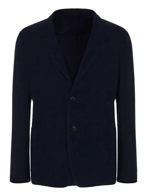 Giorgio Armani Icon Single-breasted Jacket - Blue