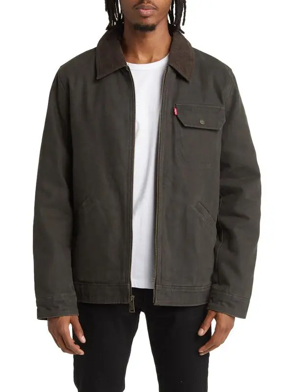 LEVI'S Corduroy Collar Workwear Jacket - Olive