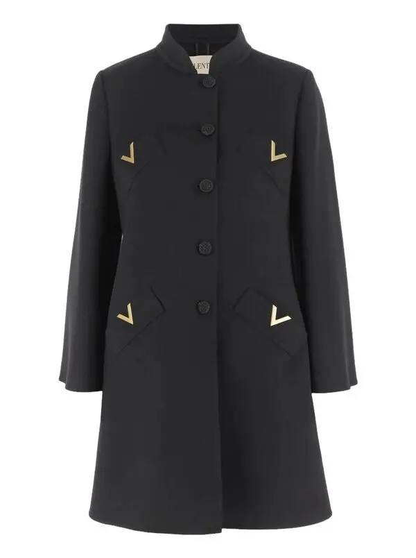Valentino Garavani A-line Coat - Black