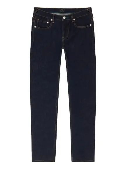 Paul Smith Slim-fit 'crosshatch Stretch' Jeans - Blue