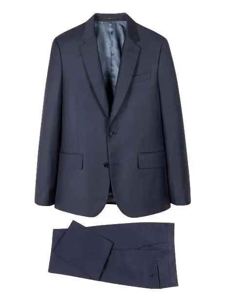 Paul Smith The Soho Tailored-fit Sharkskin Suit - Blue