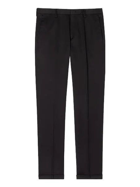 Paul Smith Slim-fit Cotton-stretch Chinos - Black