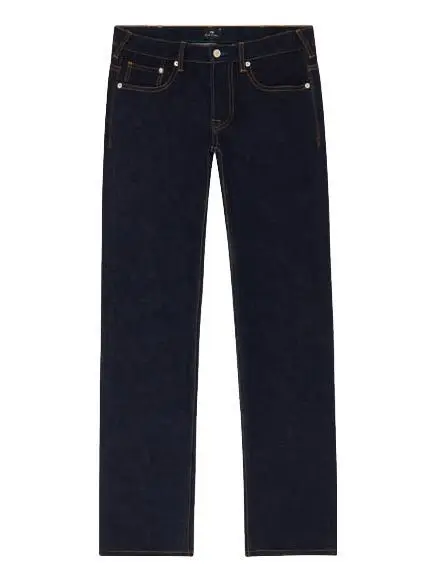 Paul Smith Standard-fit 'crosshatch Stretch' Jeans - Blue