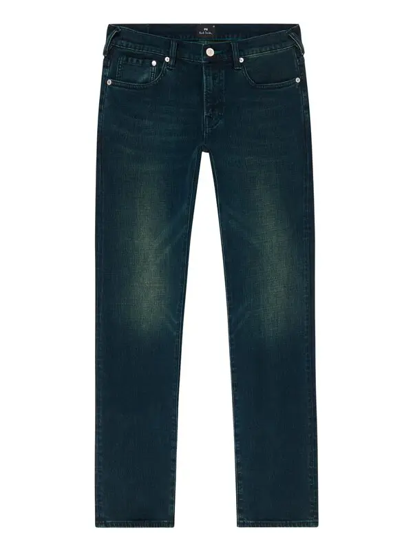 Paul Smith Slim-standard 'crosshatch Stretch' Jeans - Blue