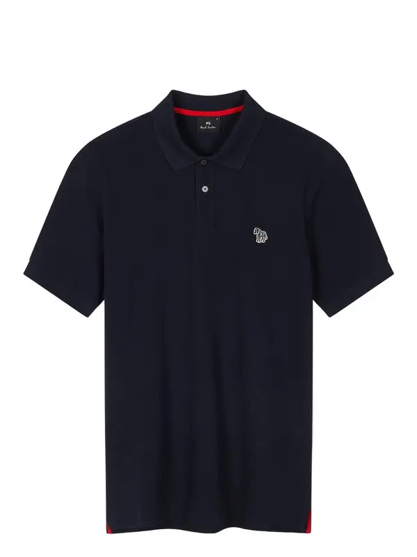 Paul Smith Cotton-piqué Zebra Logo Polo Shirt - Blue