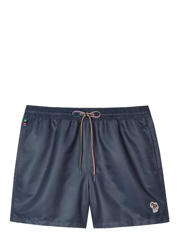 Paul Smith Zebra Logo Swim Shorts - Blue