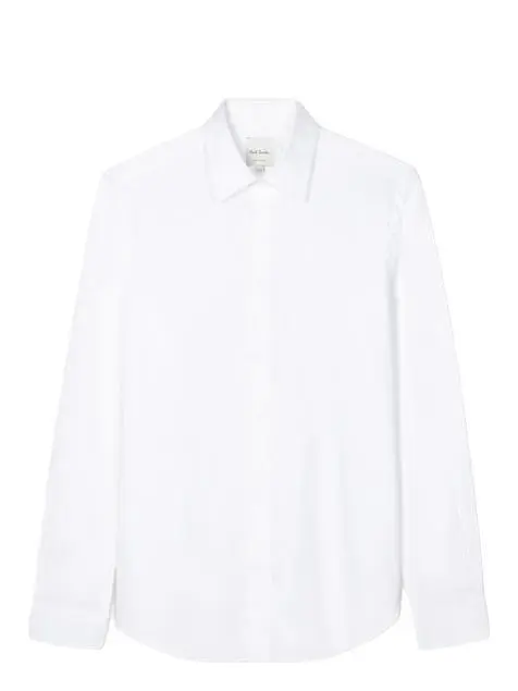 Paul Smith Slim-fit Cotton Twill Easy Care Shirt - White