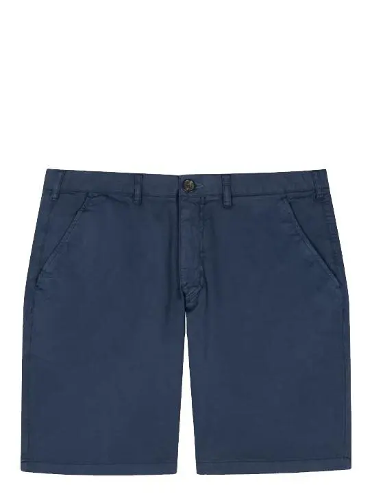 Paul Smith Gart-dyed Stretch Pima-cotton Shorts - Blue