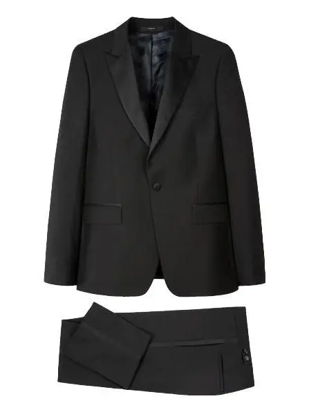 Paul Smith The Soho Tailored-fit Wool-mohair Evening Suit - Black