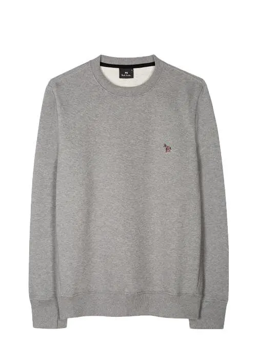 Paul Smith Cotton Zebra Logo Sweatshirt - Grey
