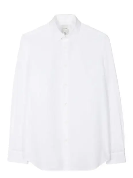 Paul Smith Tailored-fit Cotton 'artist Stripe' Cuff Shirt - White