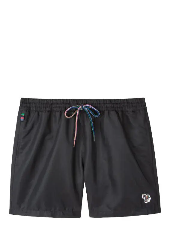 Paul Smith Zebra Logo Swim Shorts - Black