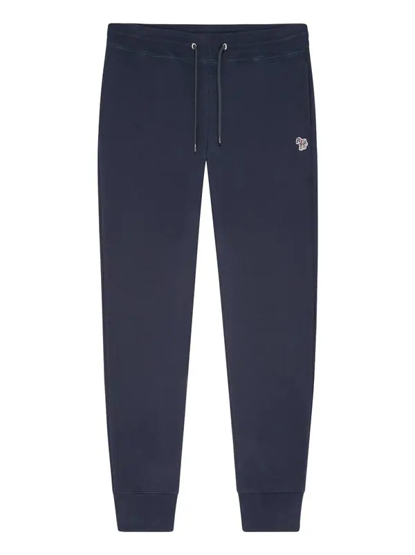 Paul Smith Tapered-fit Zebra Logo Cotton Sweatpants - Blue