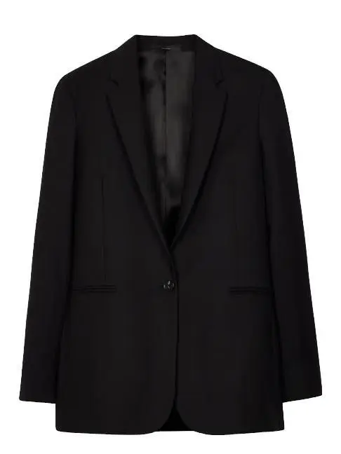 Paul Smith Wool Travel Blazer - Black