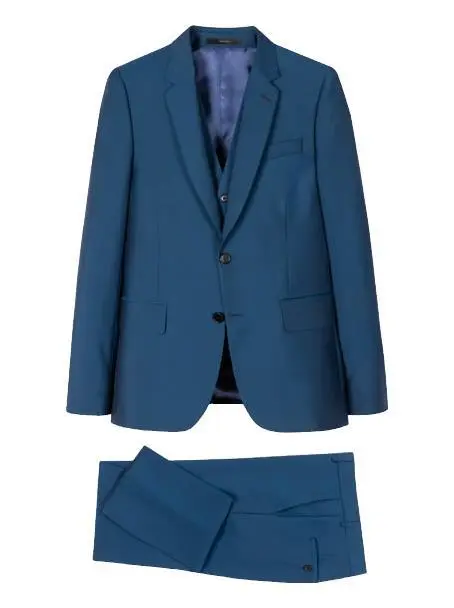 Paul Smith The Soho Tailored-fit Wool-mohair Three-piece Suit - Blue