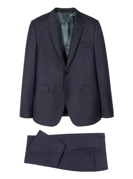 Paul Smith The Kensington Slim-fit Pin Dot Wool Suit - Blue