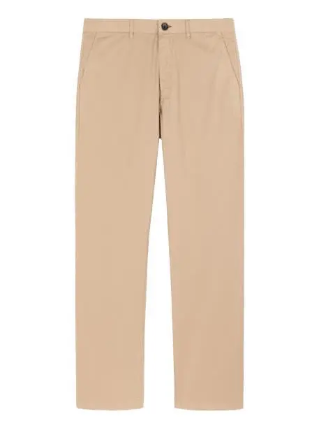 Paul Smith Tapered-fit Pima Stretch-cotton Chinos - Brown