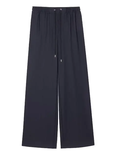 Paul Smith Wide Leg Drawstring Trousers - Blue
