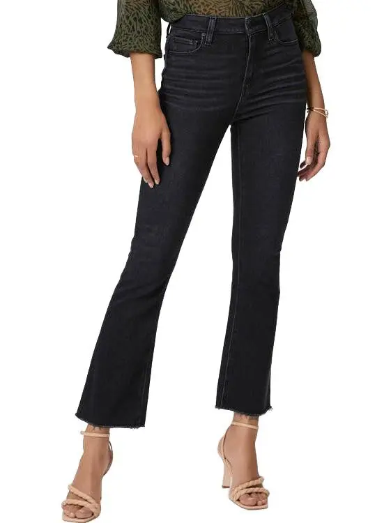 Paige Claudine Flare Jeans - Black Lotus