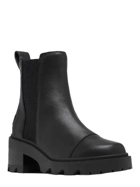Sorel Joan Now Waterproof Chelsea Boot - Black/black