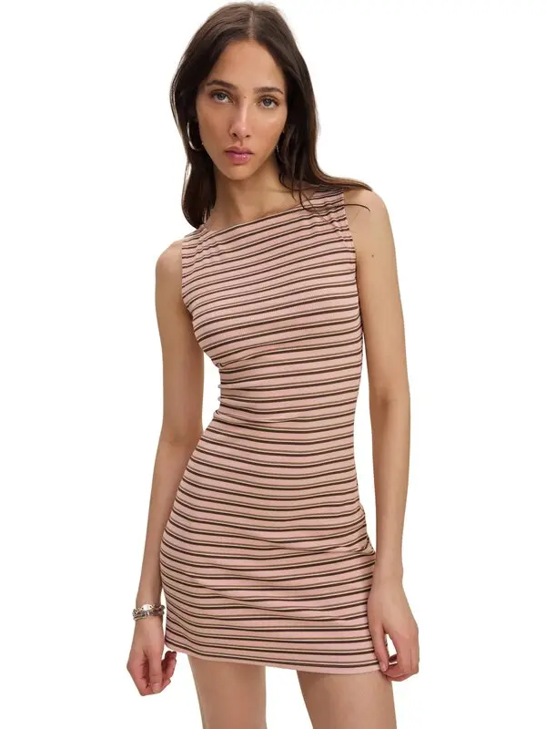 REFORMATION Nataly Knit Mini Dress - Pink