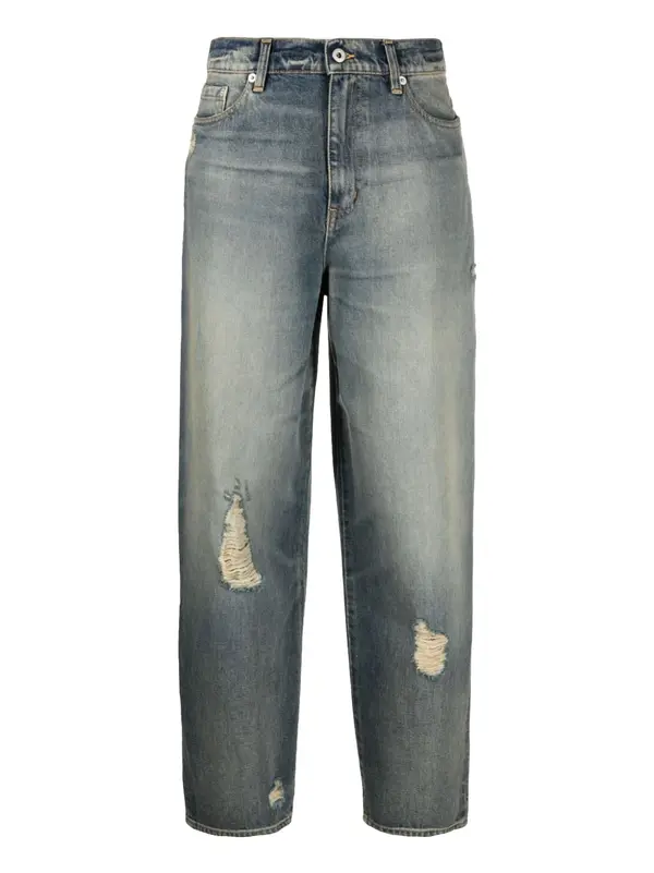 Kenzo Mid-rise Tapered Jeans - Blue