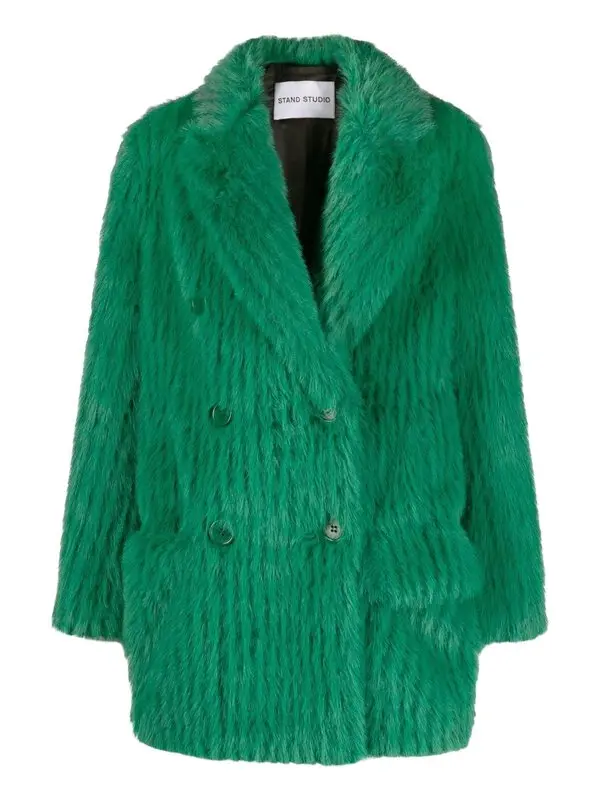 STAND STUDIO Faux-fur Jacket - Green