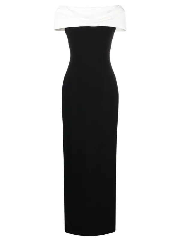 Solace London Eva Off-shoulder Dress - Black