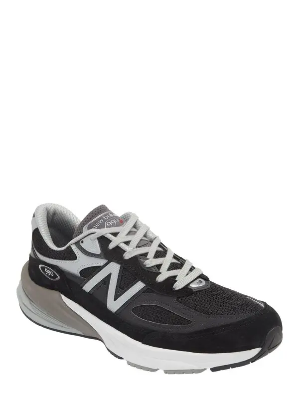 NEW BALANCE 990v6 Athletic Sneakers - Black/ Black