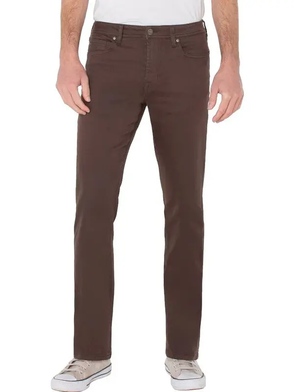 LIVERPOOL Regent Relaxed Straight Leg Jeans - Chocolate Brown