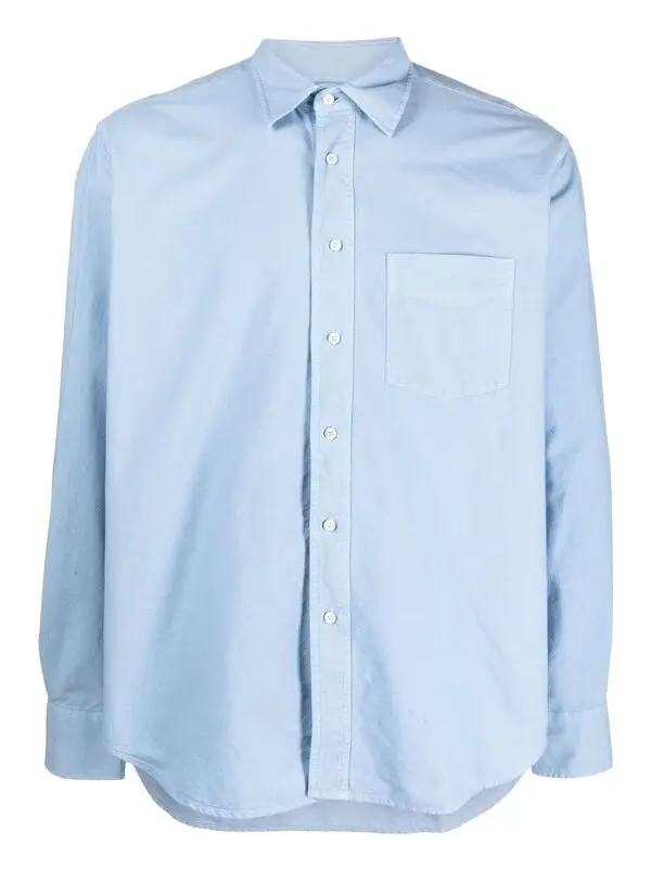 Aspesi Long-sleeve Cotton Shirt - Blue