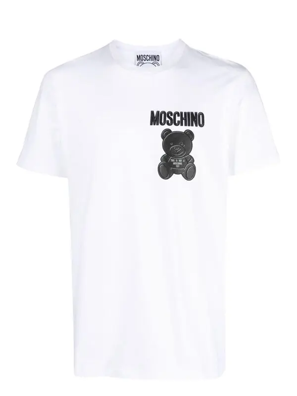 Moschino Logo-print Organic Cotton T-shirt - White