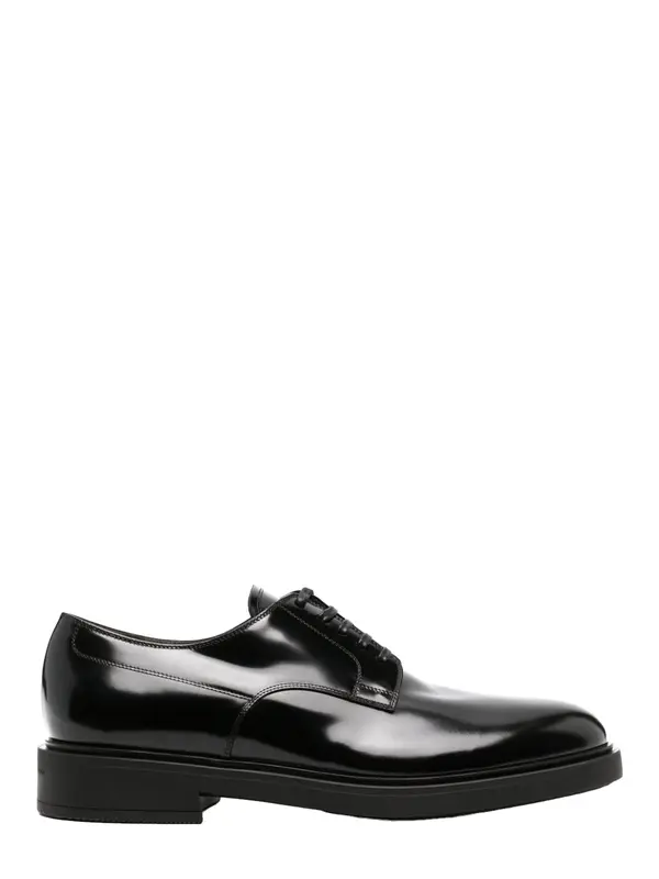 GIANVITO ROSSI Polished-finish Oxford Shoes - Black