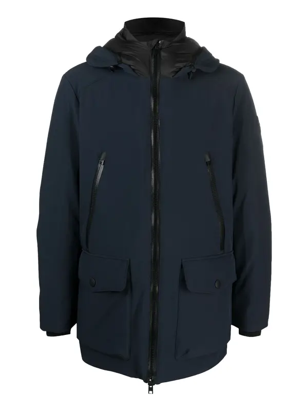 Woolrich Hooded Zip-fastening Parka - Blue