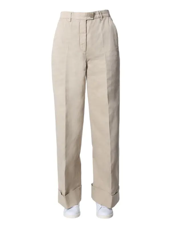 Aspesi Wide Leg Pants - Beige