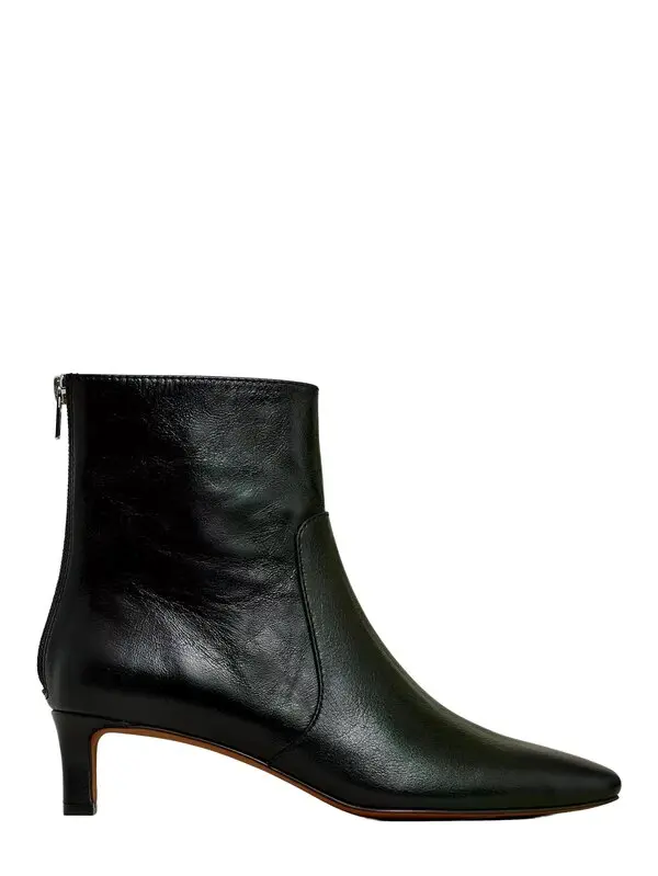 Madewell The Dimes Kitten-heel Ankle Boots - True Black