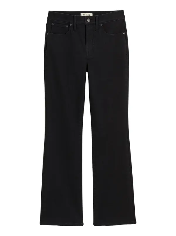Madewell Tall Kick Out Crop Jeans - Black Rinse Wash