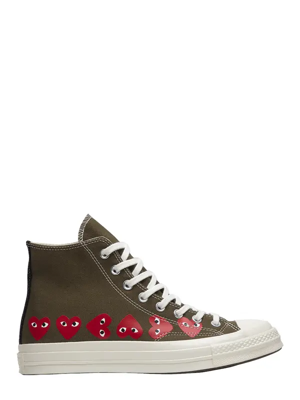 CONVERSE X Comme Des Garçons Play Chuck 70 High Top Sneakers - Brown
