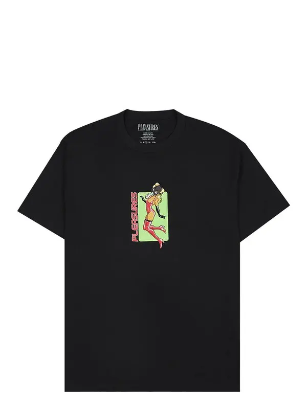 PLEASURES Baked T-shirt - Black