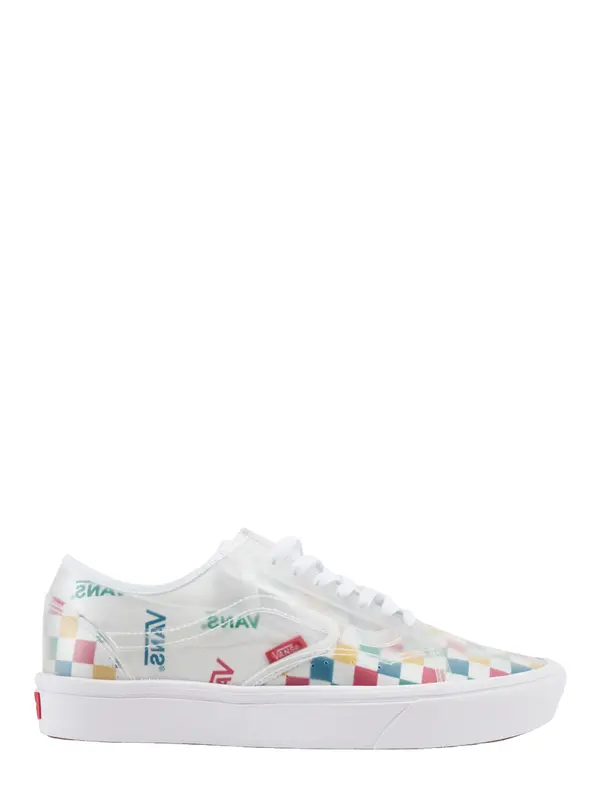 VANS Comfycush Slip-skool Block Multi Checkerboard - White