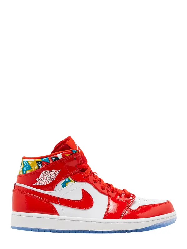 JORDAN 1 Mid Se Sneakers - Red