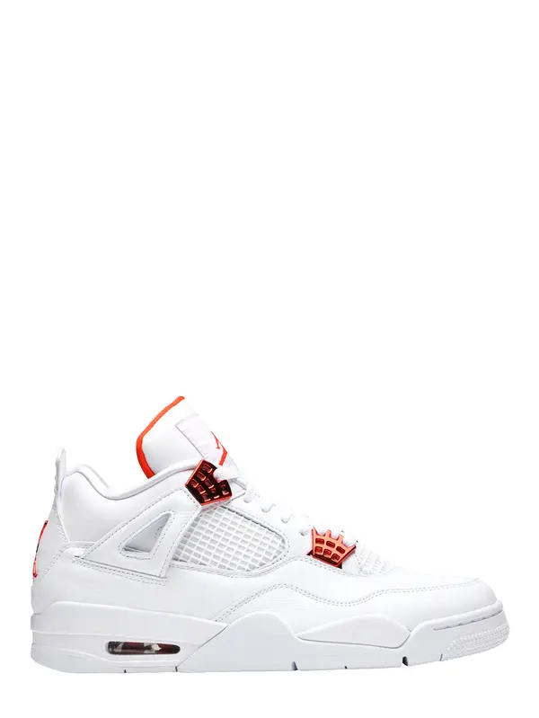 JORDAN 4 Retro 'orange Metallic' Sneakers - White