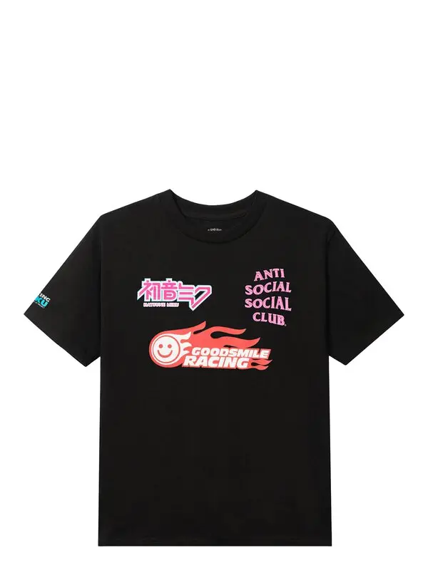ANTI SOCIAL SOCIAL CLUB X Good Smile Racing Logo Tee - Black
