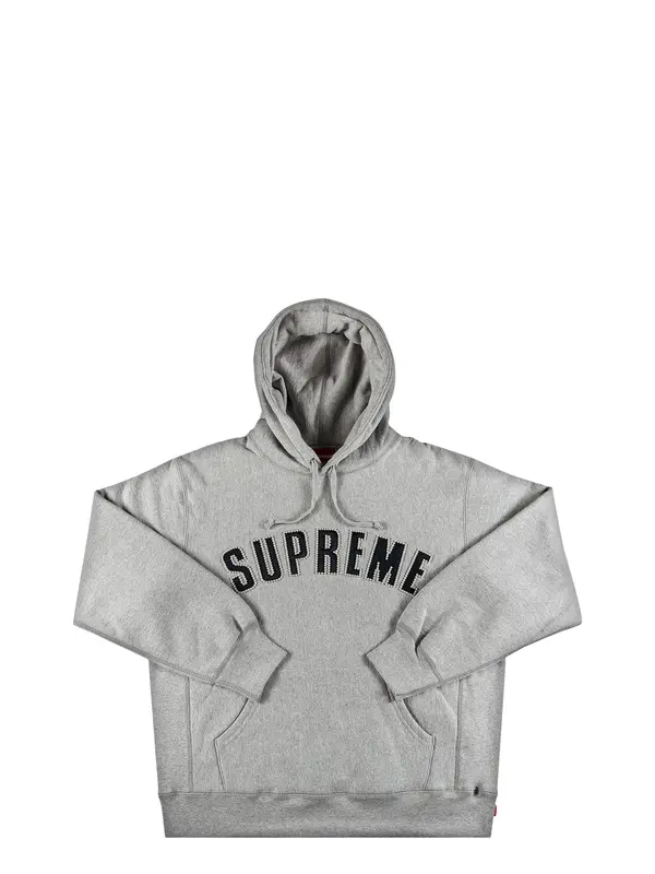 Supreme Pearl Logo Hooded Sweatshirt - Grey