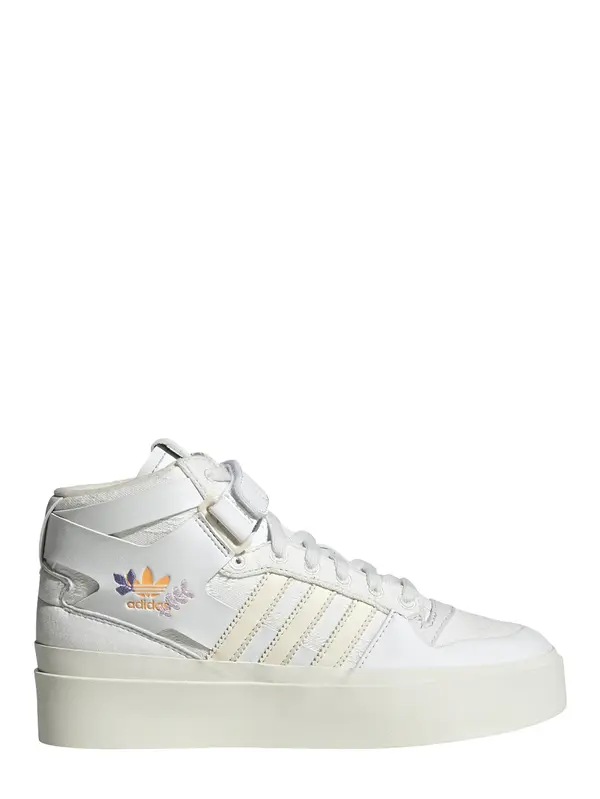Adidas Forum Bonega Mid Embroidered Floral - White