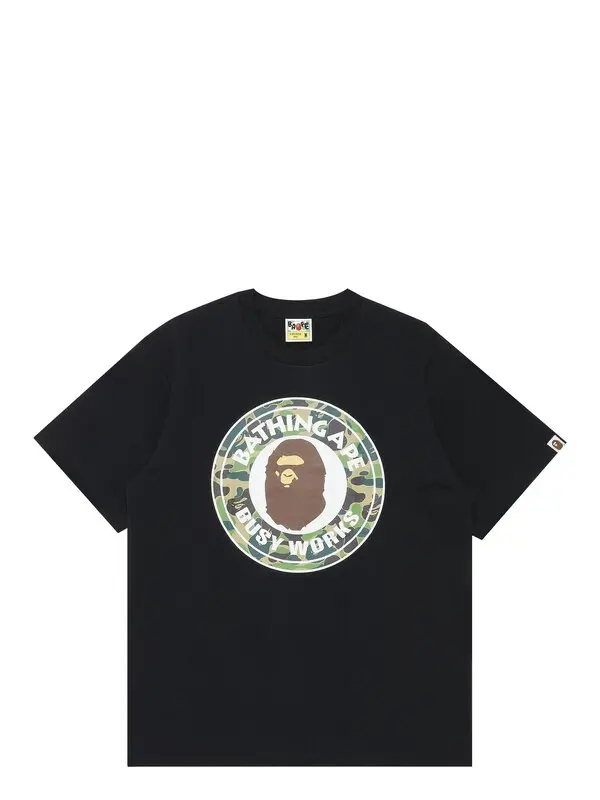 A BATHING APE 1st Camo Busy Works Tee - Black